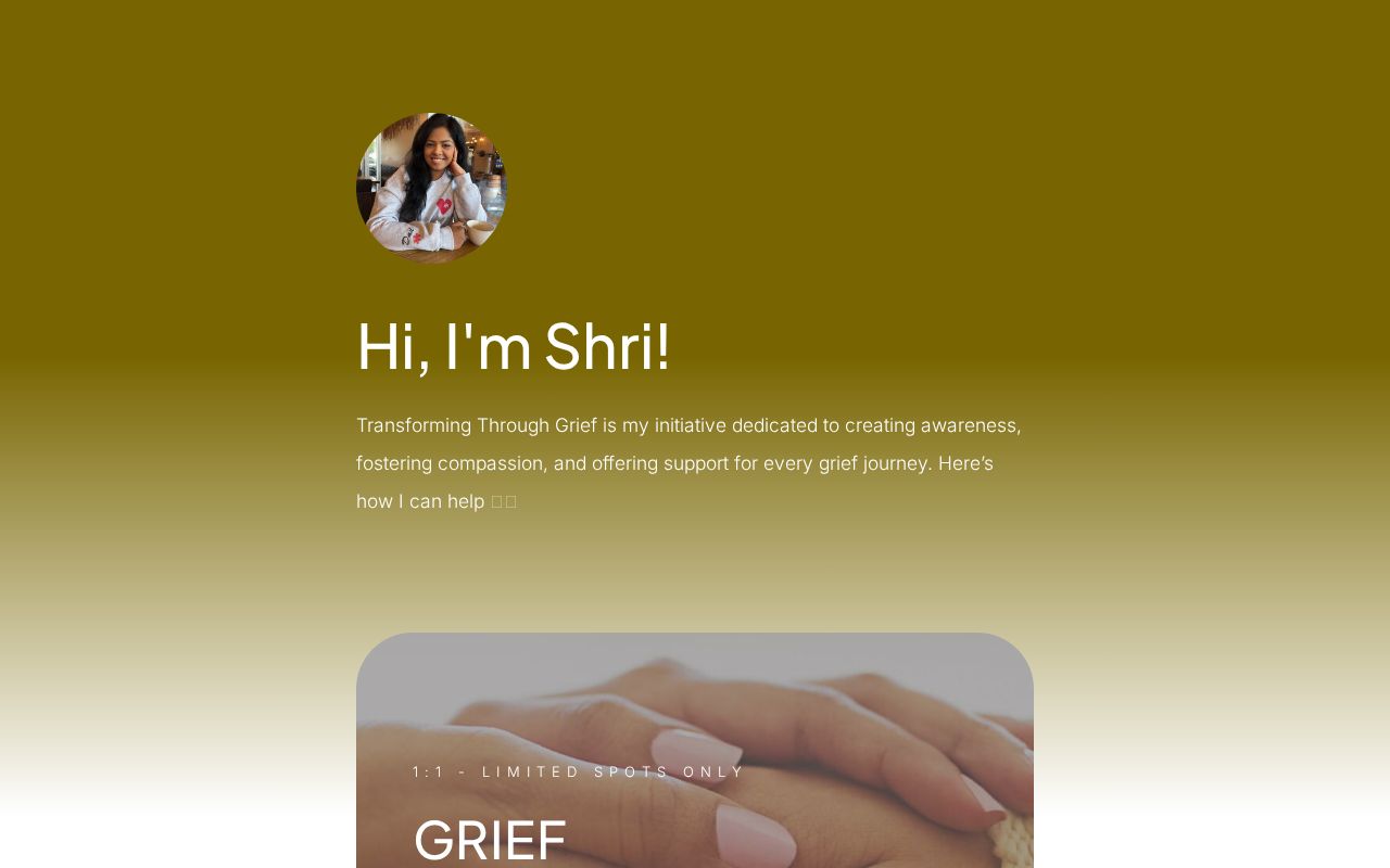 Transforming Through Grief